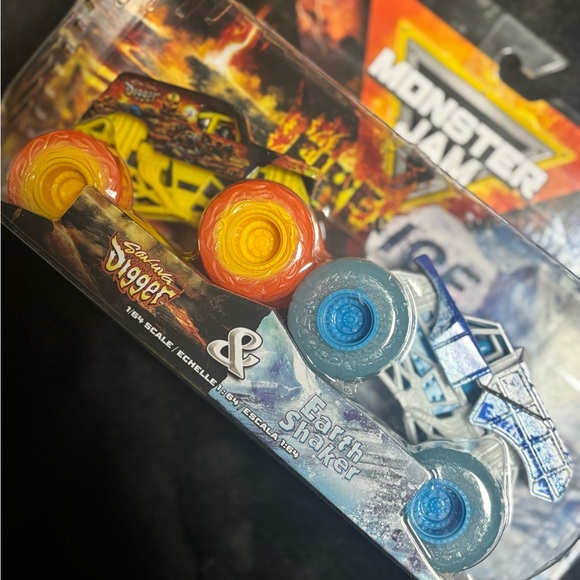 Monster Jam | Toys | Monster Jam Diecast Truck Set Yellow And Blue ...